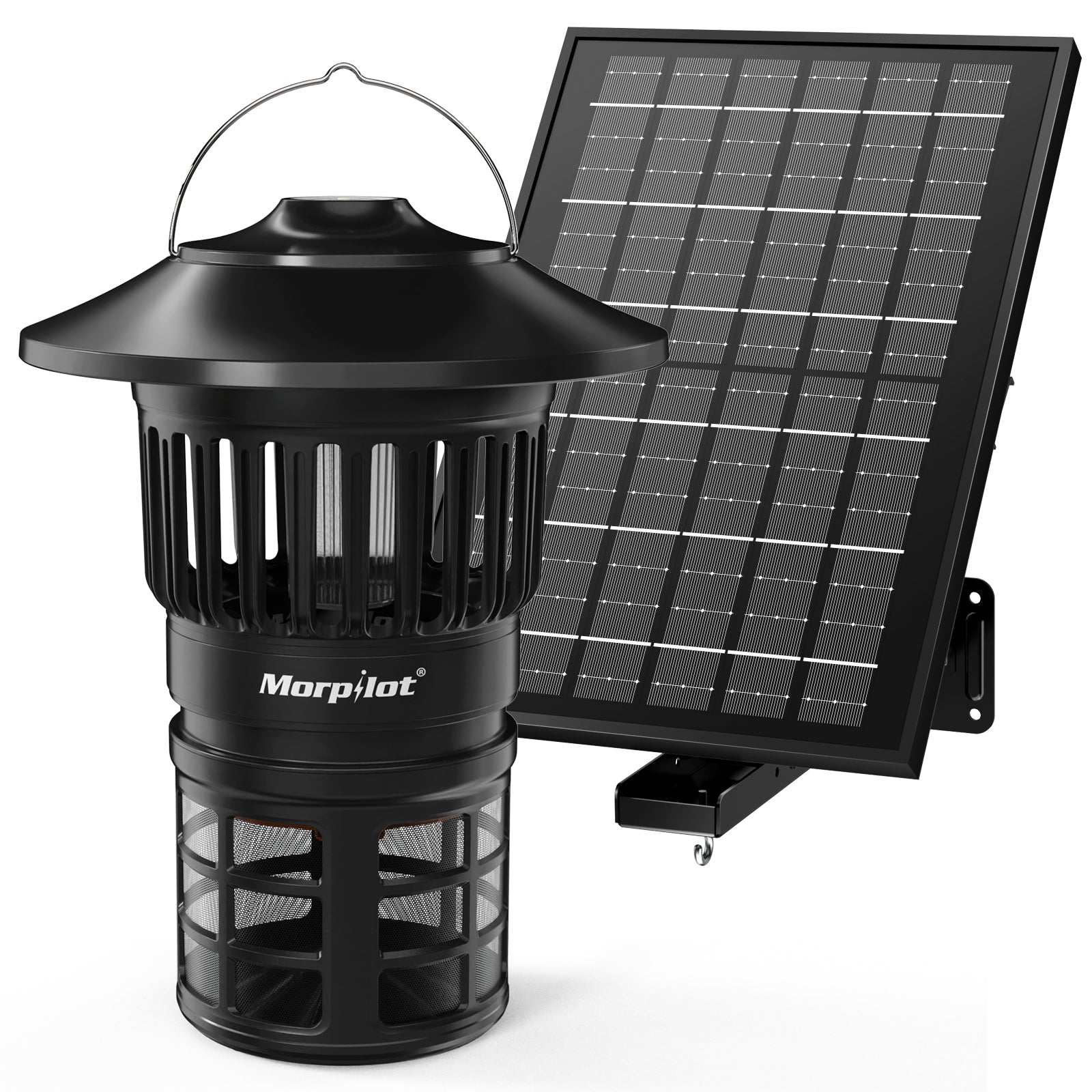 Solar Powered Insect Mosquito and Fly Trap, 30W Solar Panel, 5000mAh ...